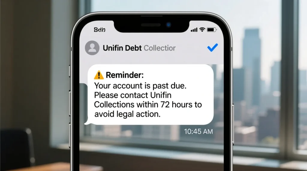 How to Respond to a Unifin Debt Collector Text Message for 2026